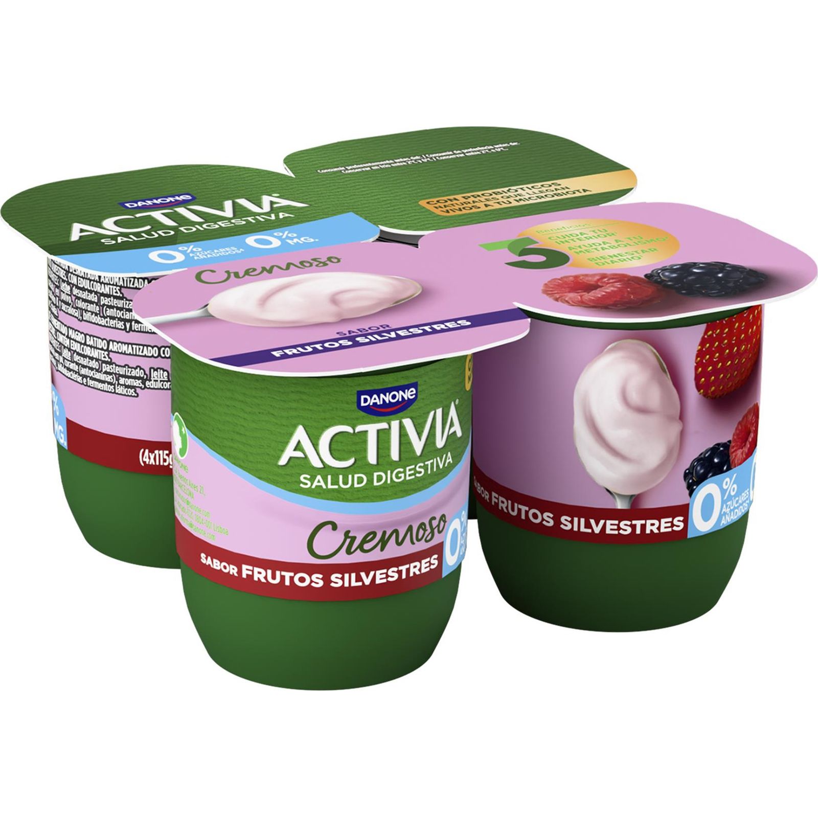 Activia Bífidus Desnatado Cremoso Sabor Frutos Sil | Comunidad ...